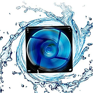 Aquarium Chiller, Fish Tank Cooling Fan System for Salt Fresh Water, 2 Variable Speed, Wide Angle Adjustable (4-Fan)