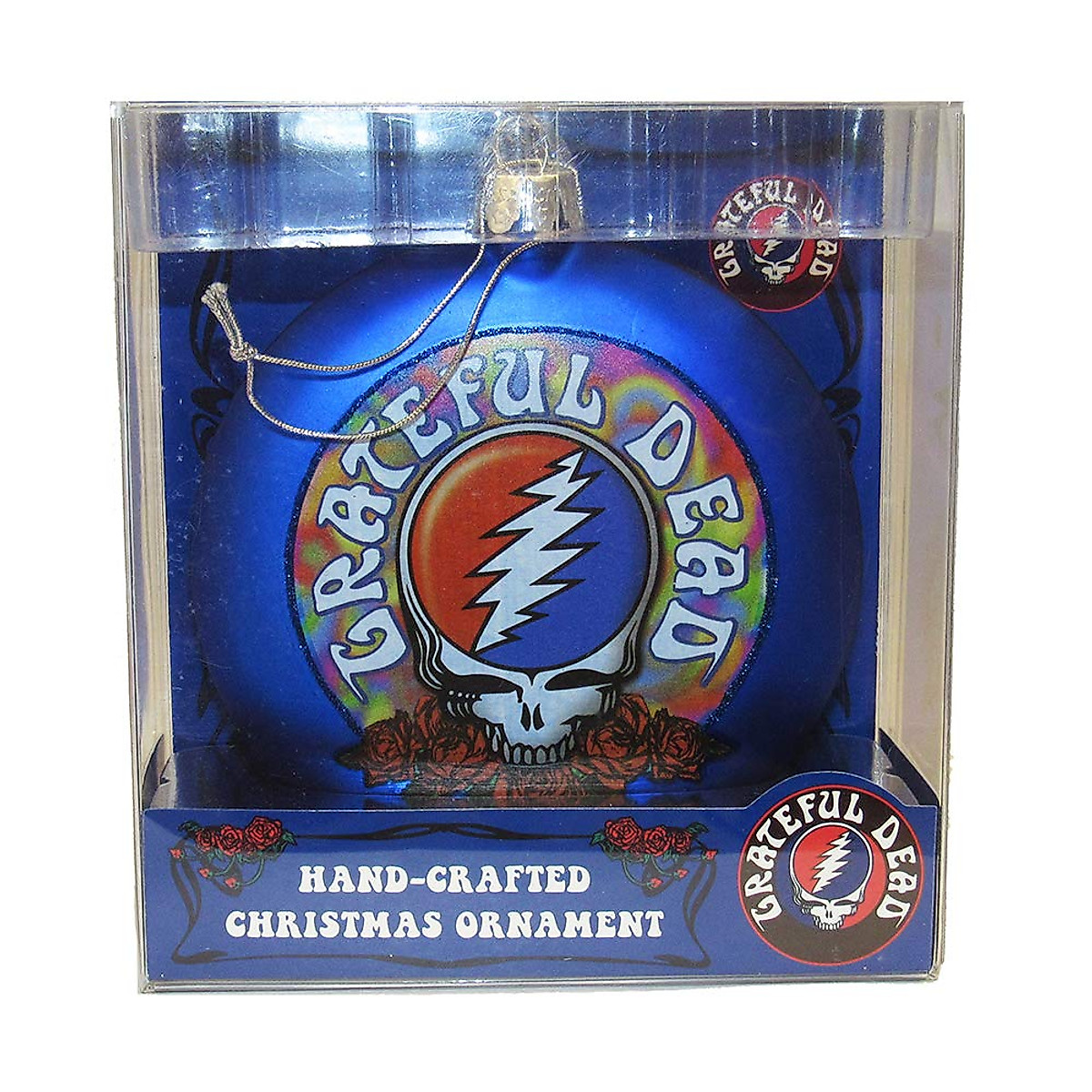 Kurt Adler GD4143 Grateful Dead Ornament, 100mm, Blue for Christmas