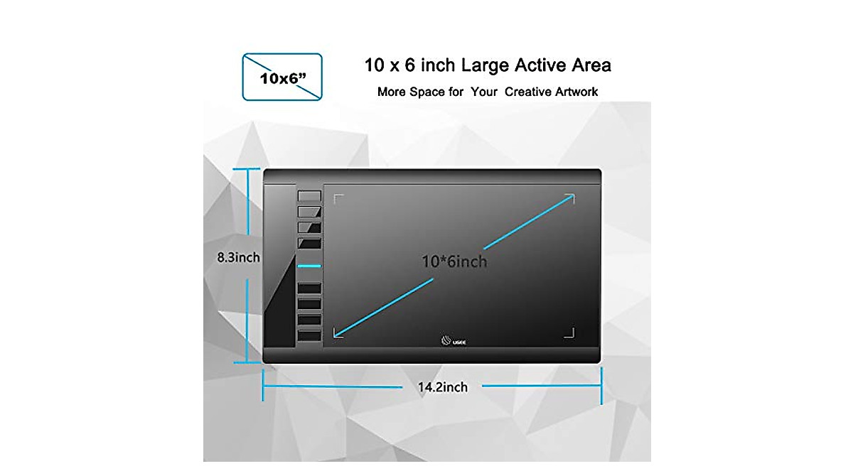 UGEE M708 10x6" Drawing Tablet - Precision & Performance