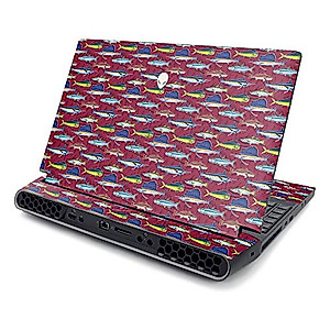 MightySkins Skin for Alienware AREA-51M R2 (2020) - Abstract Black | Protective, Durable, and Unique Vinyl Decal wrap Cover | Easy to Apply, Remove, and Change Styles | Made in The USA