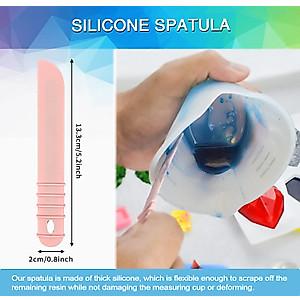 Epoxy Resin Mixer Paddles - Paint Mixer & Epoxy Mixer for Drill Attachment, Reusable Paint Stirrer Drill Paddles for Mix Epoxy Resin, Stirring Spoon, Silicone Spatula and Silicone Mat