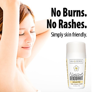 BALI SECRETS All Natural Deodorant for Women & Men. Organic & Vegan. Pure Ingredients. All Day Protection. 2.5 fl oz (Vanilla Spice)