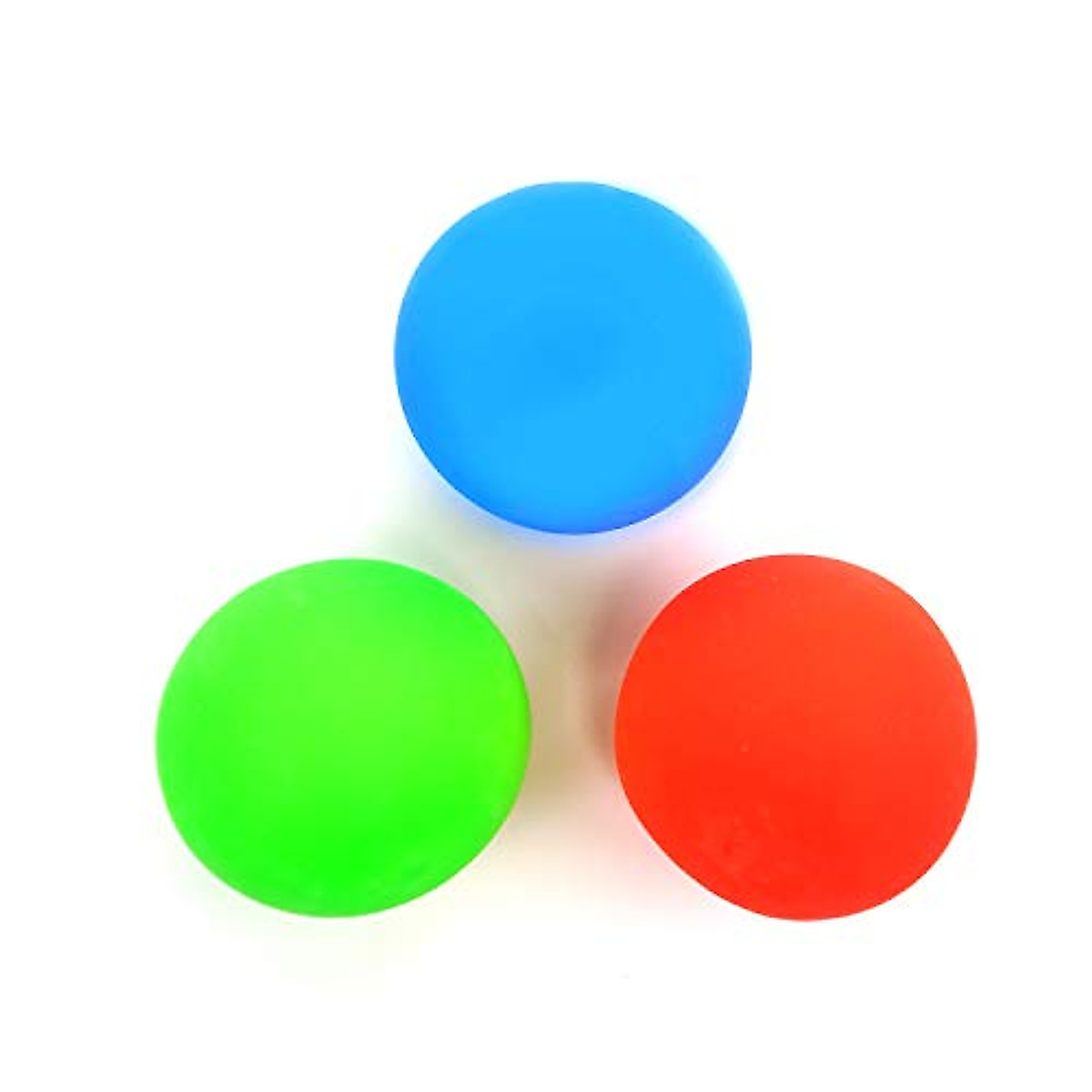 3 Pack Stress Dough Ball Soft Stretchy Stress Ball Toy for Kids Squeeze and Pull for Adult Anxiety Hand Therapy Relaxing Non Toxic Sensory Fidget Squishy Doh Splat Action in Green, Orange, Blue