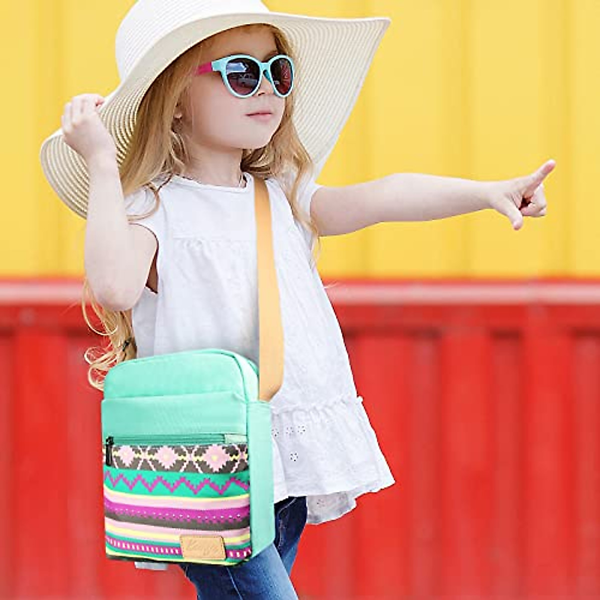 Kemy's Small Canvas Crossbody Bag for Teen Girls, Lightweight Messenger Shoulder Bags Cross Body Purse for Girls and Women