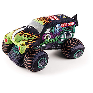 Jay Franco Monster Jam Grave Digger Plush Stuffed Pillow Buddy - Super Soft Polyester Microfiber, 12.5 inch (Official Monster Jam Product)