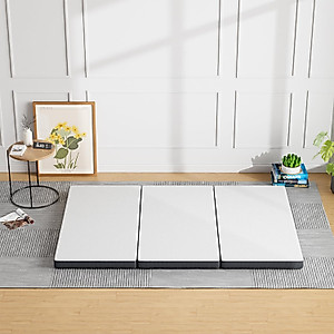 FDW Mattress/Foldable Mattress for Kids and Adults/Medium-Firm Mattress with a Collapsible and Washable Cover/Suitable for RV Travel Camping Guest,Full