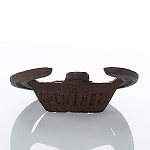 Giftcraft 086512 Horseshoe Design Rustic Brown Wall Mount Bottle Opener, 4.5 Inches Height, Cast Iron Metal