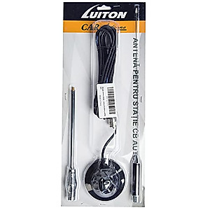 CB Antenna 28 inch 27 Mhz CB Radio Antenna Full Kit with Heavy Duty Magnet Mount Mobile/Car Radio Antenna Compatible with President Midland Cobra Uniden Anytone by LUITON