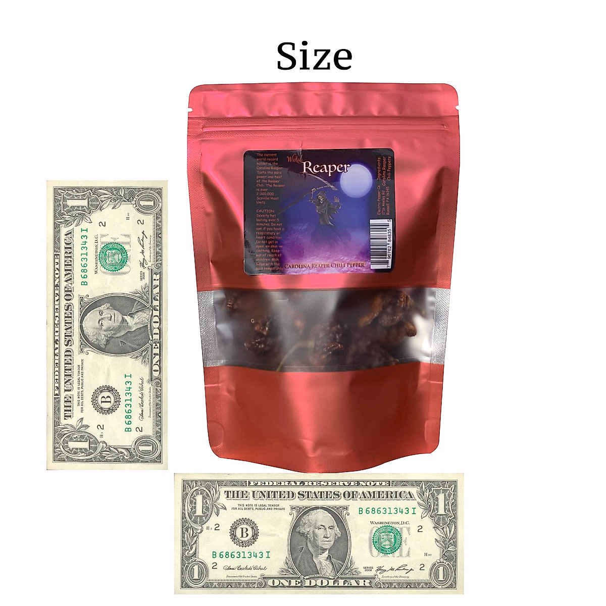 Wicked Reaper Wicked Tickle Carolina Reaper Chili Peppers World's Hottest Dried Spice 10 Pack +2 Free