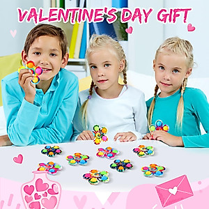 Fidget Spinner Bulk 4 Pack, Sensory Fidget Toys for Kids Adults, Fidget Spinners Anxiety Stress Relief, ADHD Autism Products Valentines Day Gifts for Kids Girls Boys Birthday School Classroom Prizes