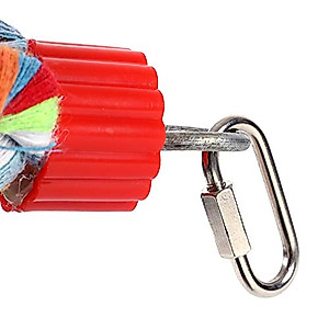 1.6 Meter Parrots Bungee Swing Spiral Climbing Standing Toys with Bell Rope Cotton Perch Birds Supplies for Large Medium Small Parrots