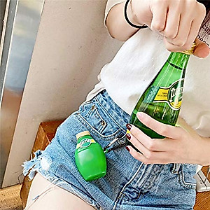 Cute AirPod Case Sprite Cover for Apple AirPods 1 2 with Clip Keychain Soft Silicone Green Lemon Drink Bottle 3D Cartoon Fresh Summer Cute Cool Fun Unique Kids Girls Boys Son Daughter Men Guys