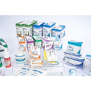 UniShield Restaurant Metal First Aid Cabinet, Wall Mountable (Class A with Tablets, Refills | Without Cabinet)