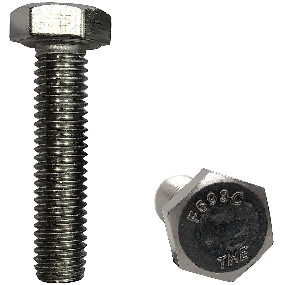 3/8" -16 x 2-304-STAINLESS Steel - 18-8 HEX Head Bolt - 304 Grade. General Purpose - Hurricane Bolt (50)