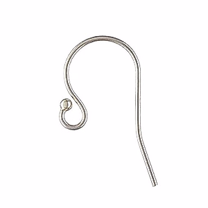 Gixaxak 20pcs Sterling Silver Ear Wire Ball Dot French Earring Hooks Connector Dangle E