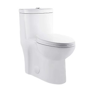 Swiss Madison Well Made Forever SM-1T205 Sublime One Piece Elongated Toilet Dual Flush 0.8/1.28 gpf, Glossy White