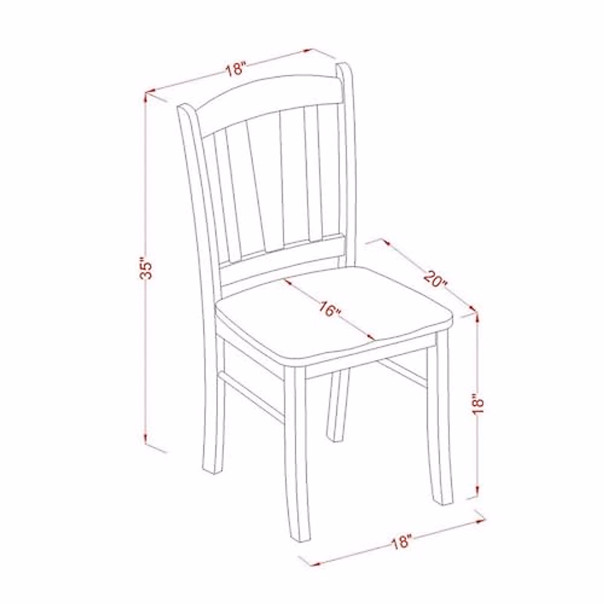 East West Furniture DLDL3-BLK-W 3 Piece Dining Room Furniture Set Contains a Round Kitchen Table with Dropleaf and 2 Dining Chairs, 42x42 Inch, Black