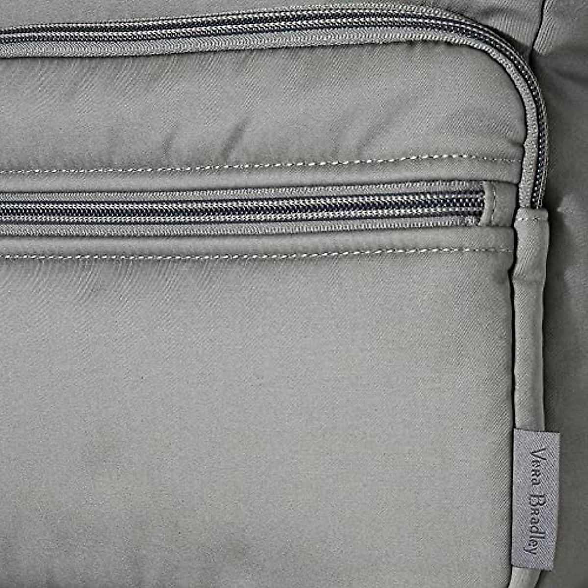 Vera Bradley Women's Cotton Utility Crossbody Purse, Galaxy Gray - Recycled Cotton, One Size