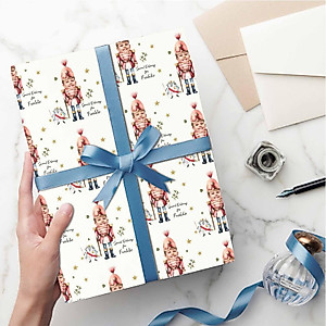 Personalized Birthday Gift Wrap Paper Custom Photo Wrapping Paper Roll with Name Fun Birthday Gift Wrapping Paperfor Boys Girls Kids Party Christmas Birthday Anniversary 58"x 23" (design 11)