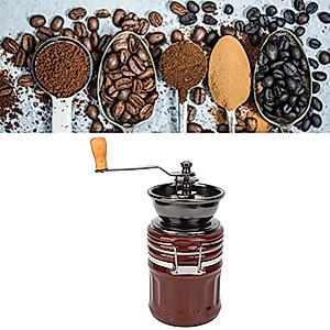 Manual Coffee Grinder with Ceramic Burr for Beans, Espresso, And Spices, Manual Coffee Bean Grinder with Adjustable Conical, Burr Grinder, Espresso Grinder Grain Mill