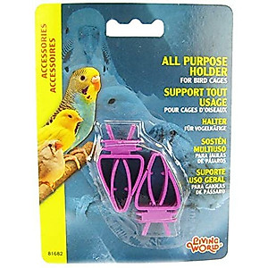 Living World All Purpose Holder for Bird Cages - Plastic