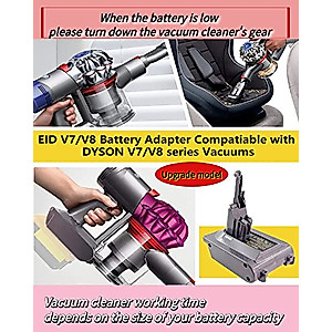 MAKBOS for Dyson V7V8 Battery Replacement,V7V8 Battery Adapter for Dewalt 20V 60V Battery Converted for Dyson V7V8 Battery,for Dyson V7V8 Motorhead V7V8 Trigger
