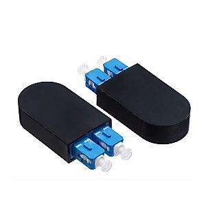 Eardion 2pcs Loopback Adapter, Single Mode Fiber Optic Loopback Adapter, Interface Circuitors Signal Loopback Connector (SC/UPC, Single Mode)