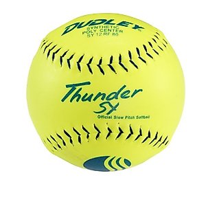 DUDLEY USSSA Thunder SY Slowpitch Classic M Stamp Softball - 12 Pack