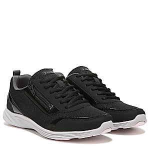 Vionic Women's Agile Cassis Walking Sneaker- Supportive Active Sneaker That Includes an Orthotic Insole and Cushioned Outsole for Arch Support, Black 8 Wide