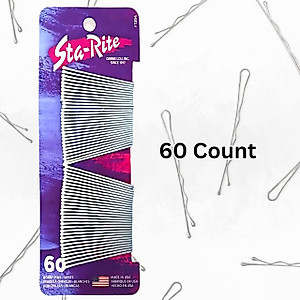 Sta-Rite White Bobby Pins - 60 count