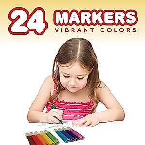Deluxe Art Set For Kids by ART CREATIVITY - Ideal Beginner Artist Kit Includes 101 Pieces - Watercolor, Crayons, Colored Markers, Color Pencils and More + Bonus Coloring Book