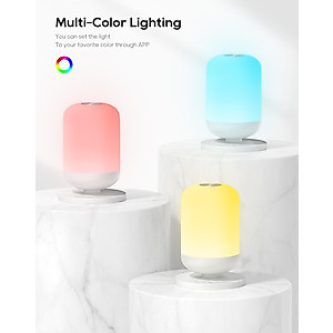 Morfone Sound Machine Baby with 34 Soothing Sounds White Noise Machine & Night Light Sleep Trainer with App Remote Control Alarm Clock Timer Setting Personal Sleep Routine for Babies Adult Kids