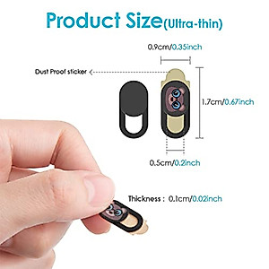 Cartoon Bear Camera Cover Slide: 3PCS Cute Animal Pattern Webcam Protection Cover Slide Phone Camera Blocker Ultra Thin Cover Slide for Laptop Tablet Mobile Phone