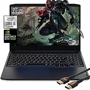 Lenovo IdeaPad3 Gaming Laptop, Intel Core i5-11300H, 15.6inch FHD IPS Display, 120Hz Refresh Rate, Backlight Keyboard, Wi-Fi 6, USB Type-C, Webcam, Windows 11, HDMI Cable (16GB RAM | 1TB PCIe SSD)