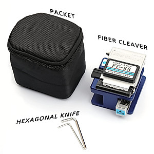 FC-6S Optical Fiber Cleaver Stripping Cutter Tool Cleaves for SUMITOMO with 36000 Cleaves and Coating Diameter: 250μm - 900μm 12 Position Blade Cold Connection Tools Fiber Equipment Used in FTTH