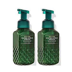 Bath & Body Works Bath and Body Works Winter Citrus Wreath Gentle Foaming Hand Soap 8.75 Ounce 2-Pack (Winter Wreath) 17.5 fluid_ounces