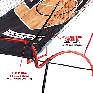 ESPN EZ Fold 2 player Basketball Game with Polycarbonate Backboard and LED Scoring