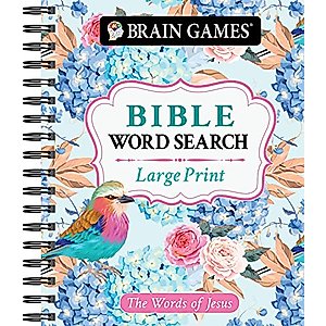 Brain Games - Large Print Bible Word Search: The Words of Jesus (Brain Games - Bible)
