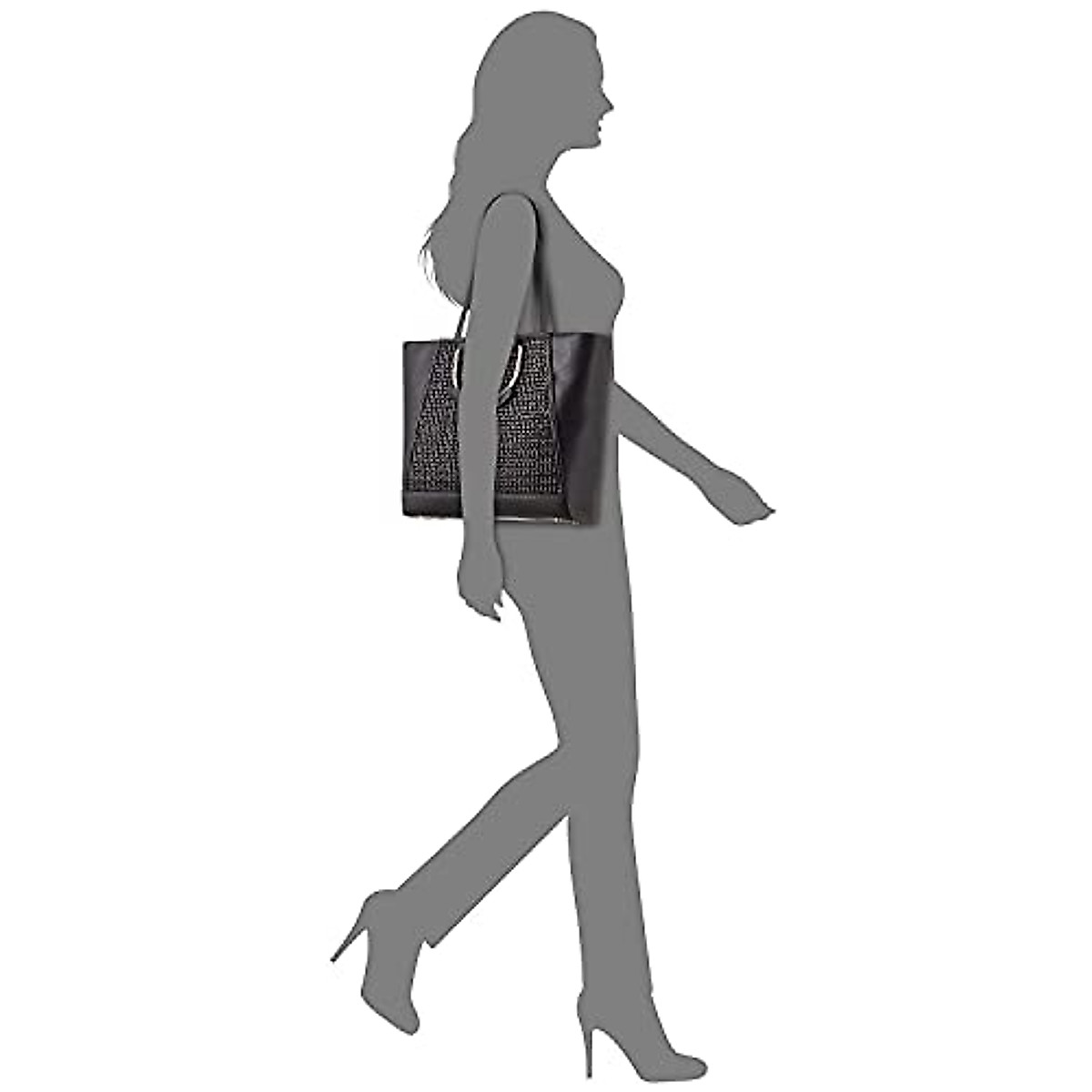 I.N.C. Women`s Ajae Bangle Crochet Tote (Black, One Size)