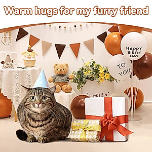 Cat Dog Bed for Pets, Rectangle Pet Bed Gift for Puppy and Kitten, Machine Washable Calming Fluffy Pet Couch Sofa for Indoor Outdoor, Portable Soft Cat Bed with Non-Slip Bottom (Small, Grey)