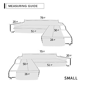 Easy-Going Sofa Slipcover L Shape Sofa Cover Sectional Couch Cover Chaise Lounge Cover Reversible Sofa Cover Furniture Protector Cover for Pets Kids Children Dog Cat (Small, Pink/Pink)