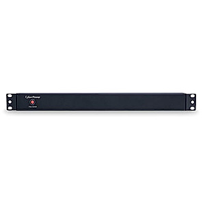 CyberPower PDU15B8R Basic PDU, 100-125V, 15A (Derated to 12A), 8 Outlets, 1U Rackmount