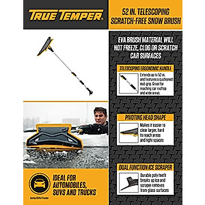 True Temper Ames-ABTT5212, 52-Inch Snow Brush