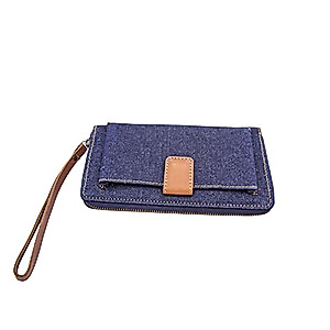 STS Ranchwear Women's Blue Bayou Collection Denim Bentley Wallet Wristlet Clutch, One Size
