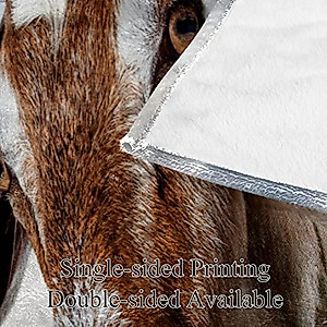 Throw Blanket Lightweight Microfiber Fleece Blanket,Goats,Soft Cozy 59.0x78.7 Bed Blankets