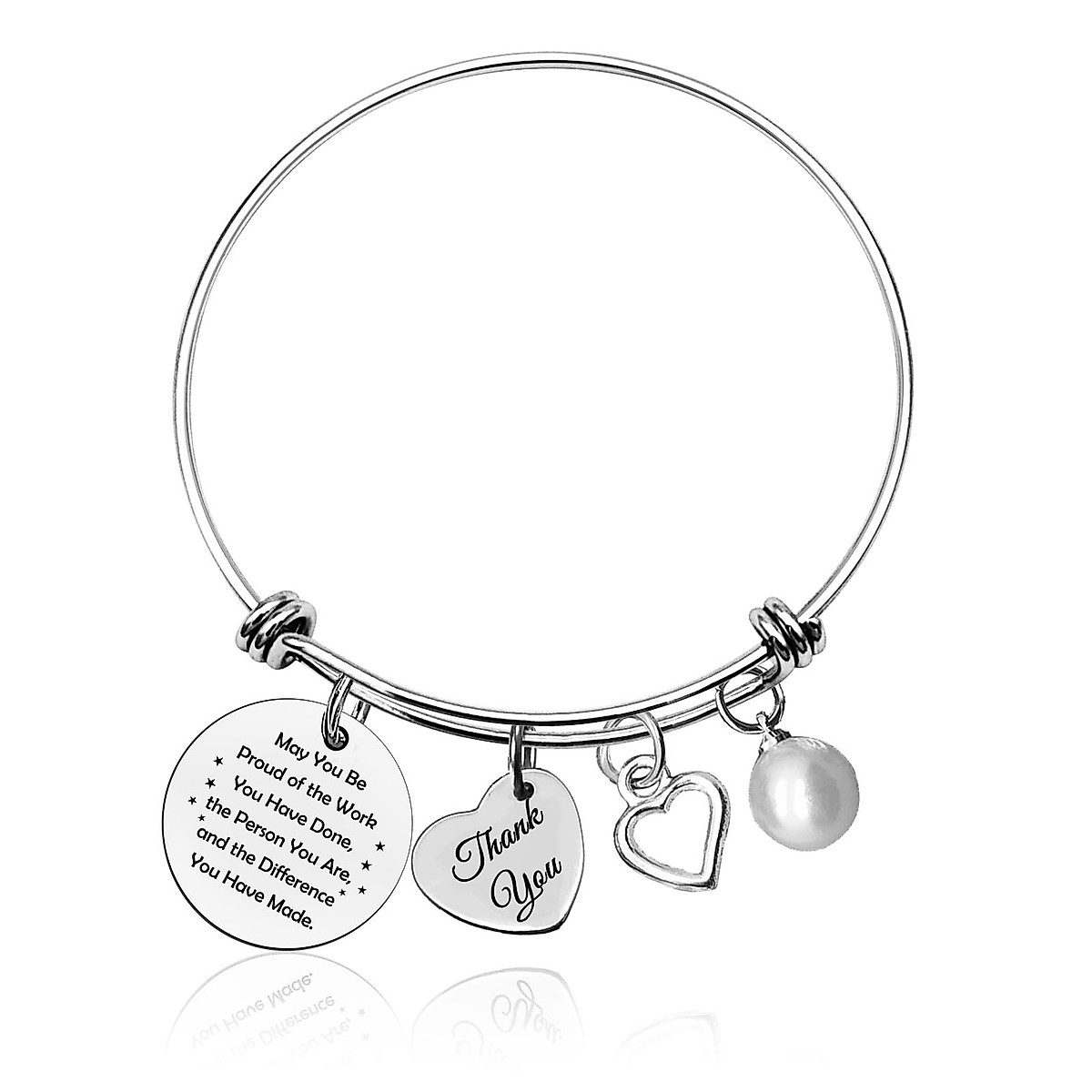 Retirement Gift Thank You Gift Jewelry Bracelet Appreciation Jewelry for Boss Coach Teacher Coworker Leaving Gifts Farewell Gift Goodbye Gift Birthday Christmas Thanksgiving Gift for Manager Leaders