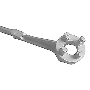 NACHEE Aluminum Drum Wrench, Drum Plug Bung Wrench for Opening 10 15 20 30 50 55 Gallon Drum, Fits 2 in and 3/4 in Bung Caps