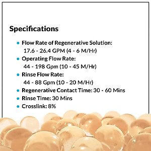 Water Softener Resin Media Replacement 100% Ion Exchange Quality Cation