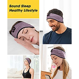 Perytong Sleep Headphones Bluetooth Headband Sleeping Headphones Bluetooth Sports Headband Built-in Thin Speakers | Comfortable for Slipping Running Yoga Side Sleepers Travel | Gift for Women Wen