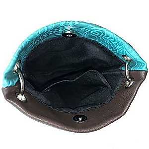 Zelris Western Horse Portrait Star Floral Women Crossbody Small Crossbody Purse (Black)